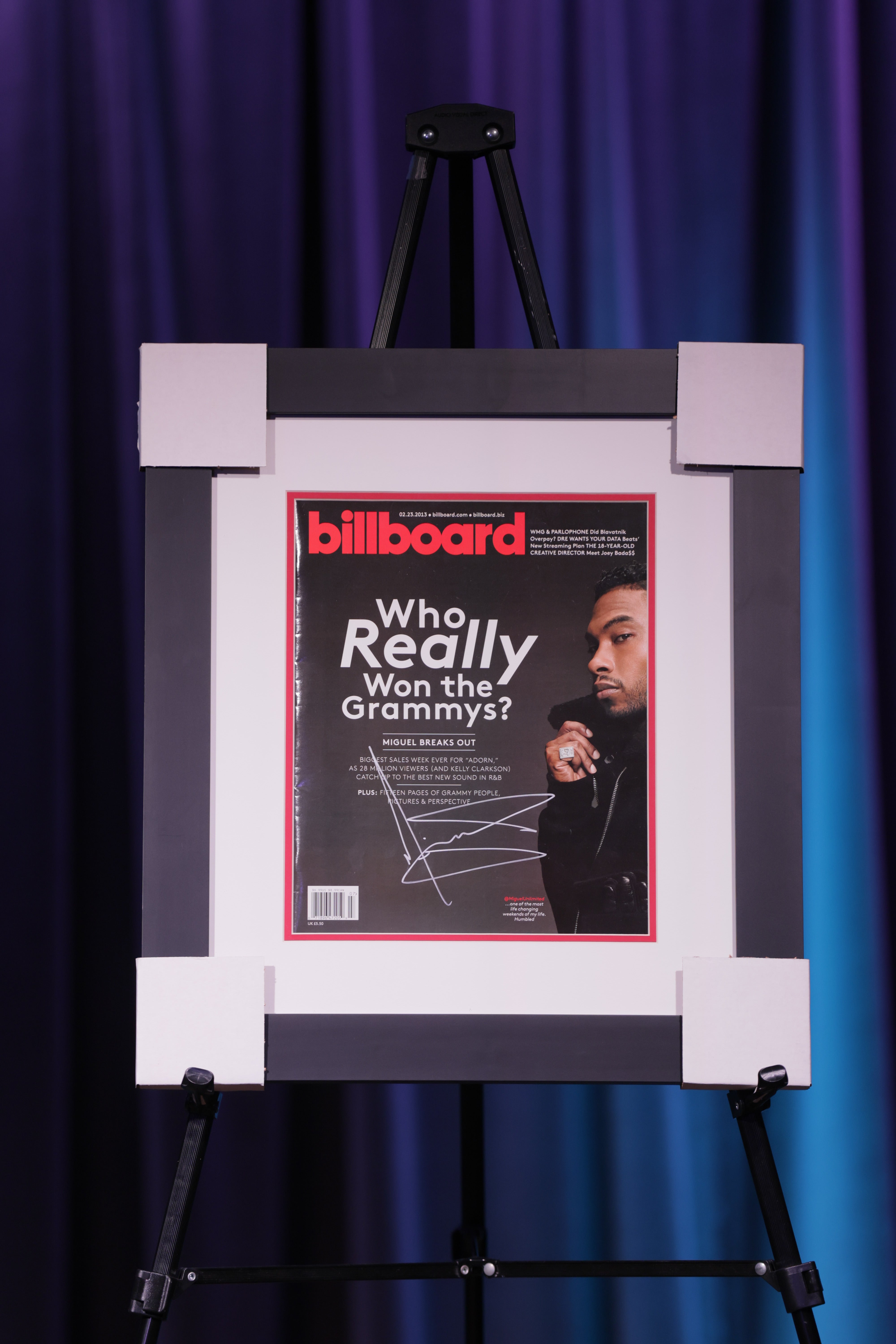 Signed Framed Magazine MIGUEL | GRAMMY Museum Store