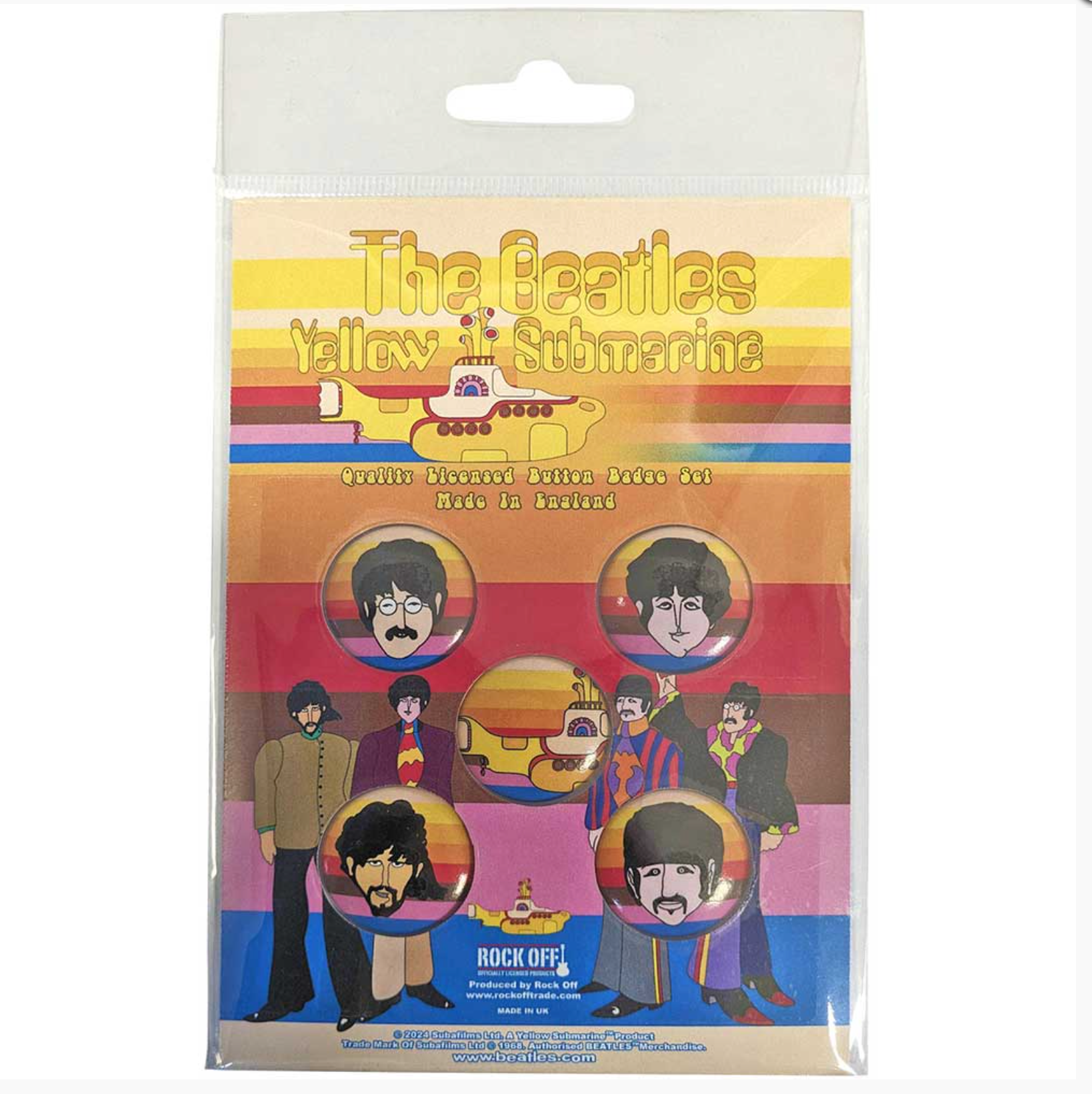 The Beatles Button Badge Pack: Yellow Submarine Portrait | GRAMMY ...